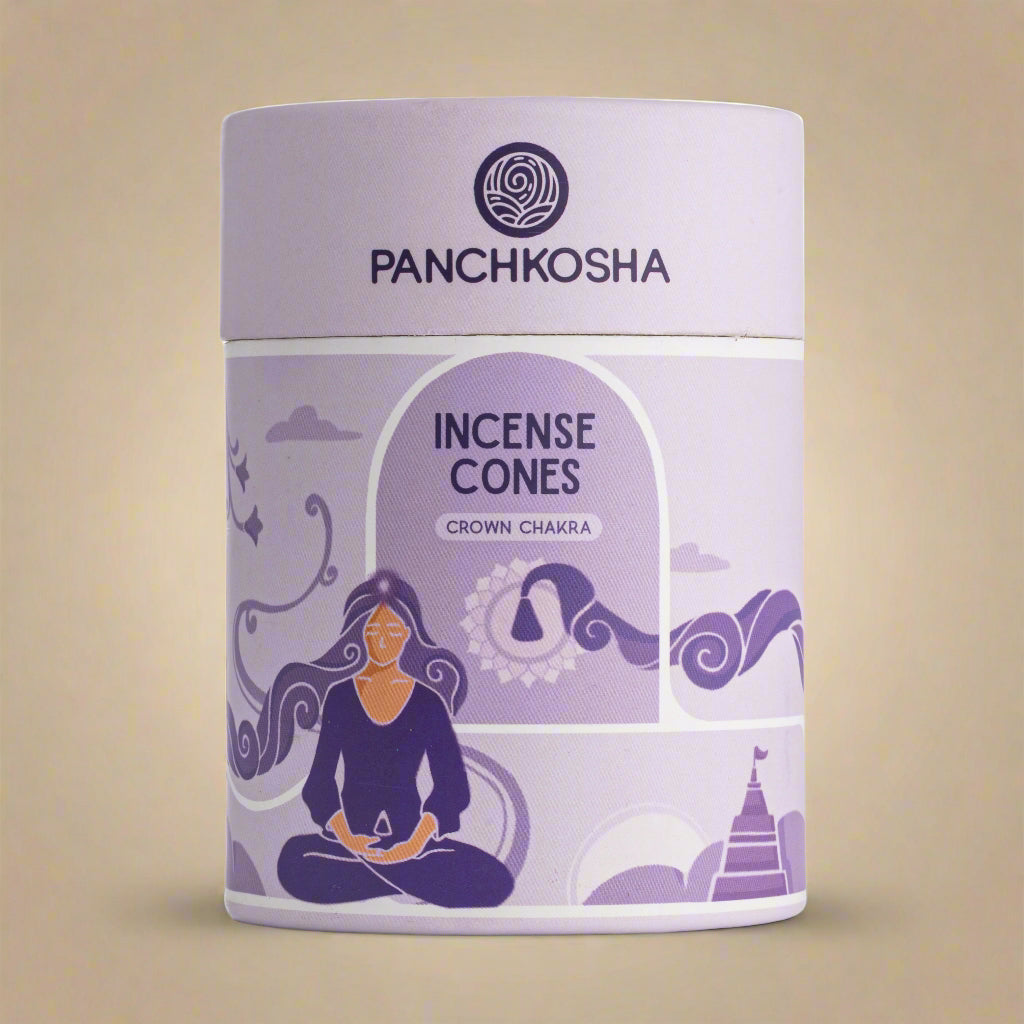 Panchkosha CROWN CHAKRA Incense Cones (51 units) – aavyaa