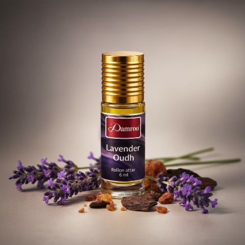 Damroo fragrance Lavender Oudh attar (6ml) – aavyaa