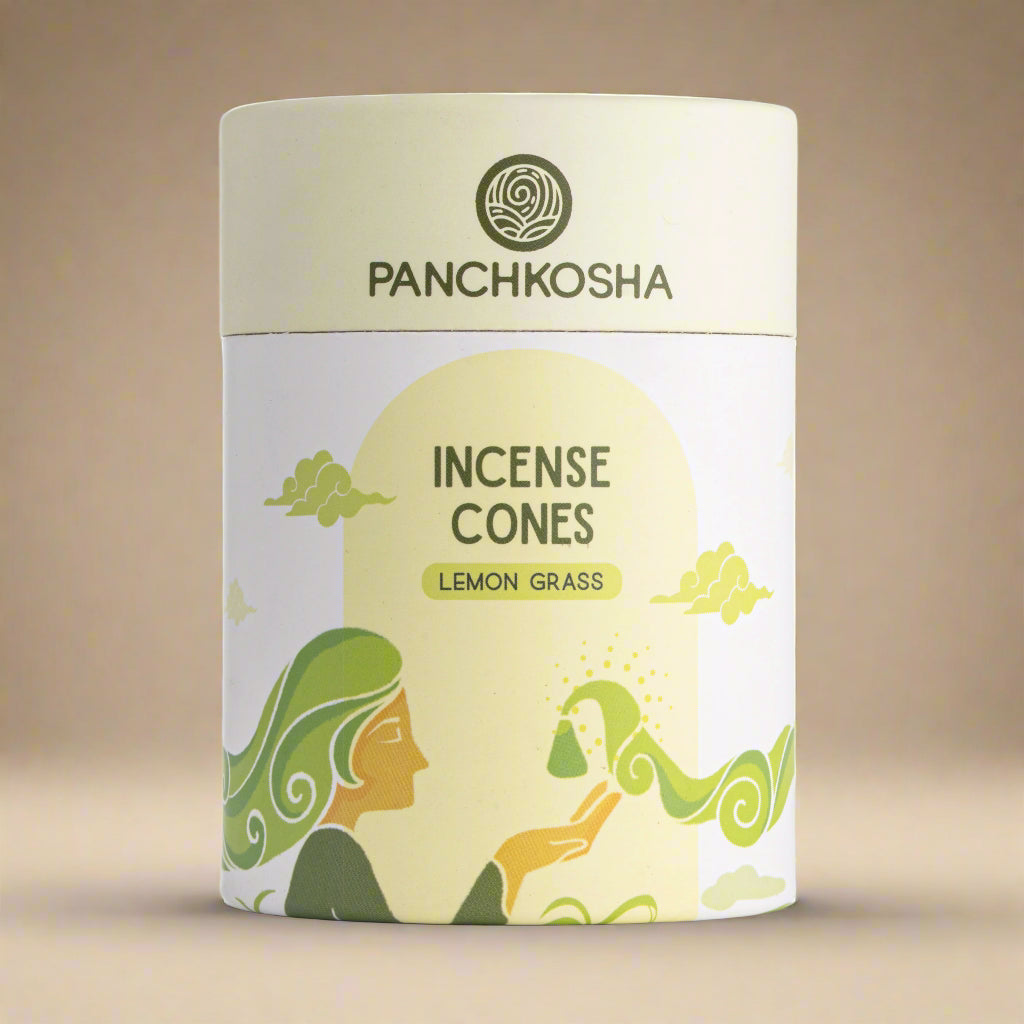 Panchkosha LEMON GRASS Incense Cones (51 units) – aavyaa