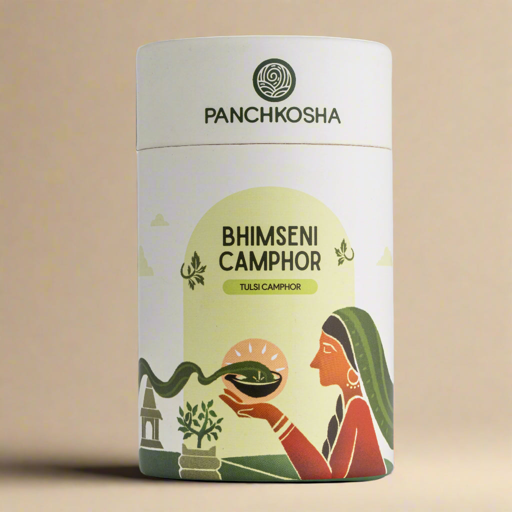 Panchkosha bhimseni Camphor TULSI CAMPHOR (100gm) – aavyaa
